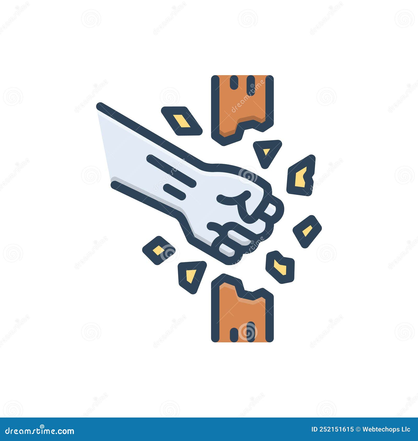 Color Illustration Icon for Perhaps, Broken and Maybe Stock Vector ...