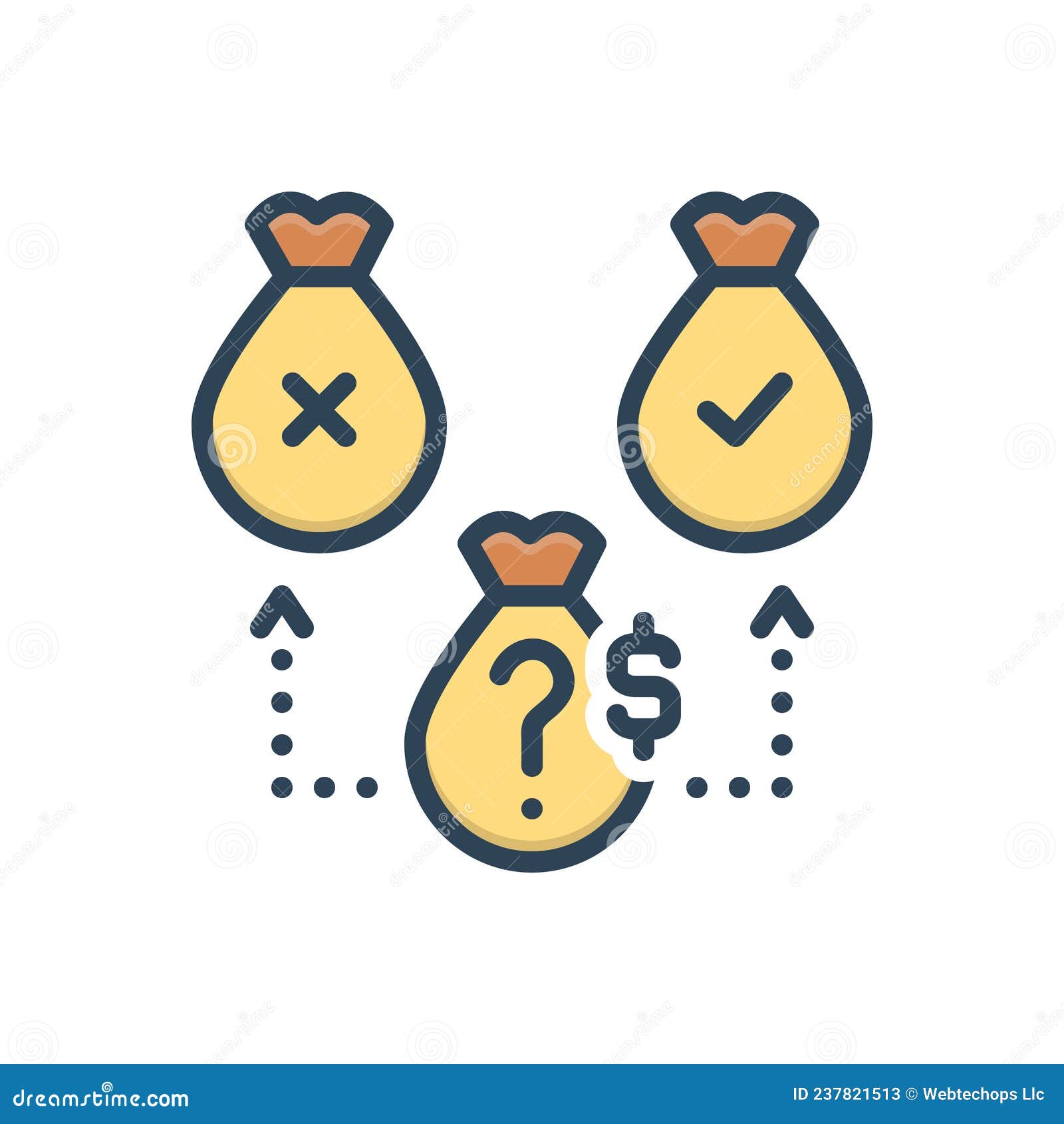 Color Illustration Icon for Perhaps, Probably and Maybe Stock Vector ...