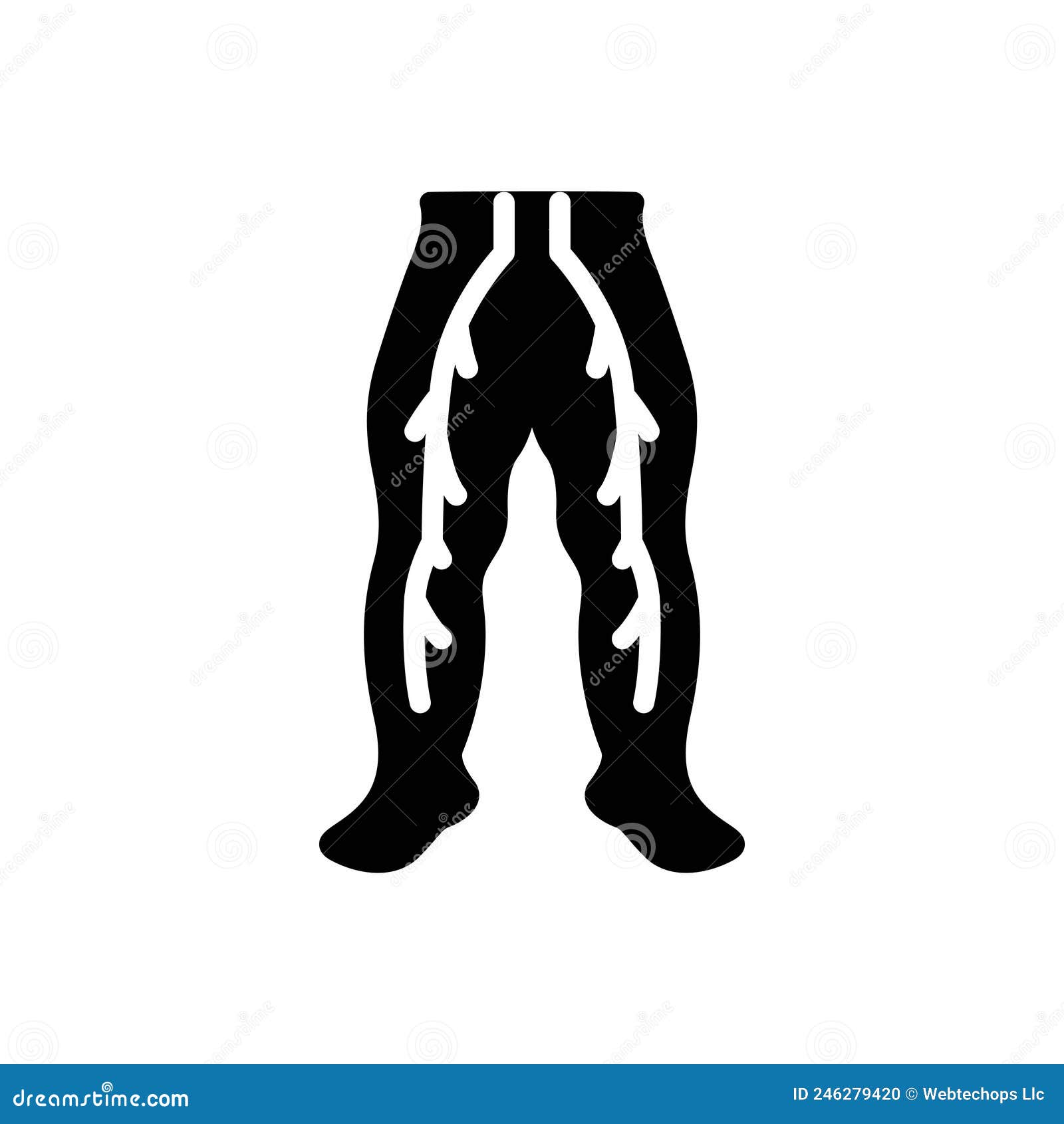 Black Solid Icon for Peripheral, Incidental and Nervous Stock Vector ...