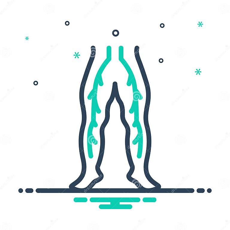 Mix Icon for Peripheral, Incidental and Nervous Stock Vector ...