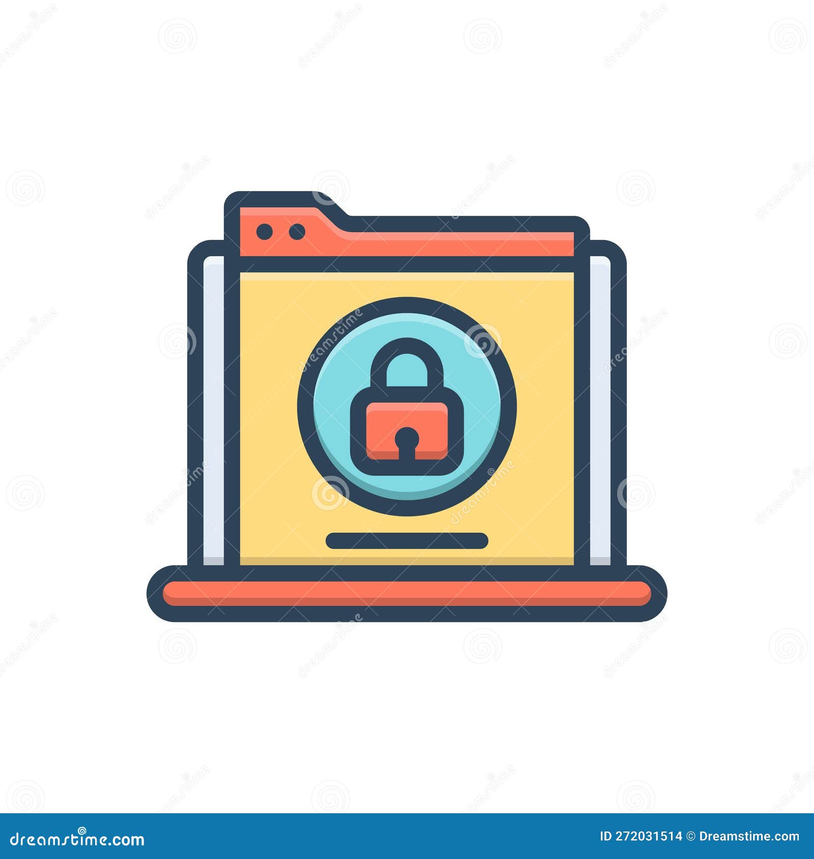 Color Illustration Icon for Permissions, Privilege and Security Stock ...