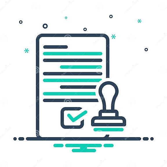 Mix Icon for Permitted, Acceptable and Allowable Stock Vector ...