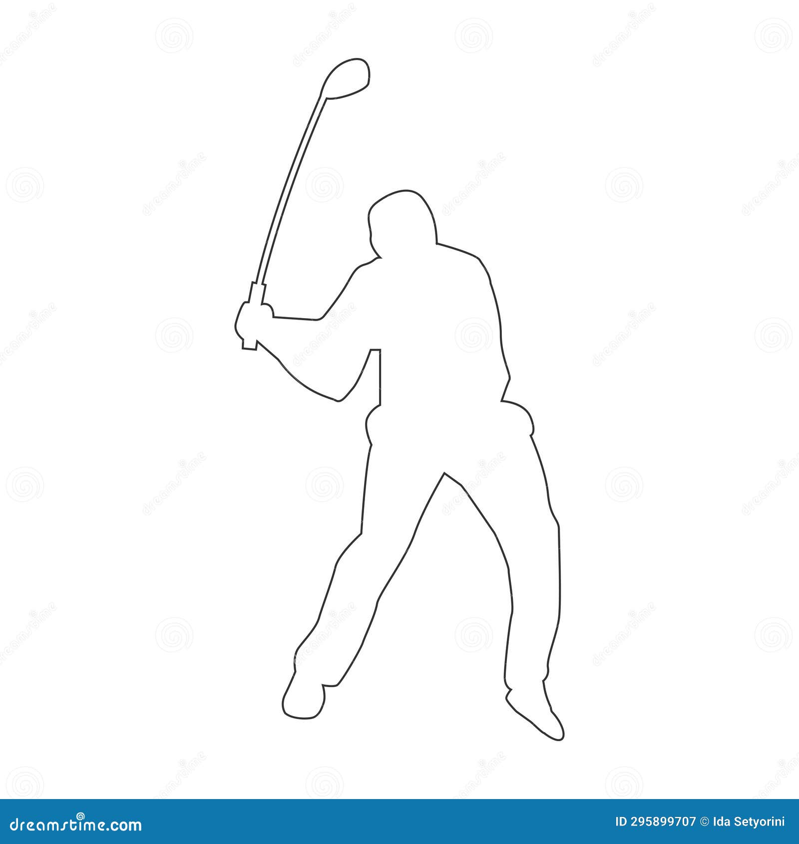 Icon of Person Playing Golf Vector Illustration Design Stock ...