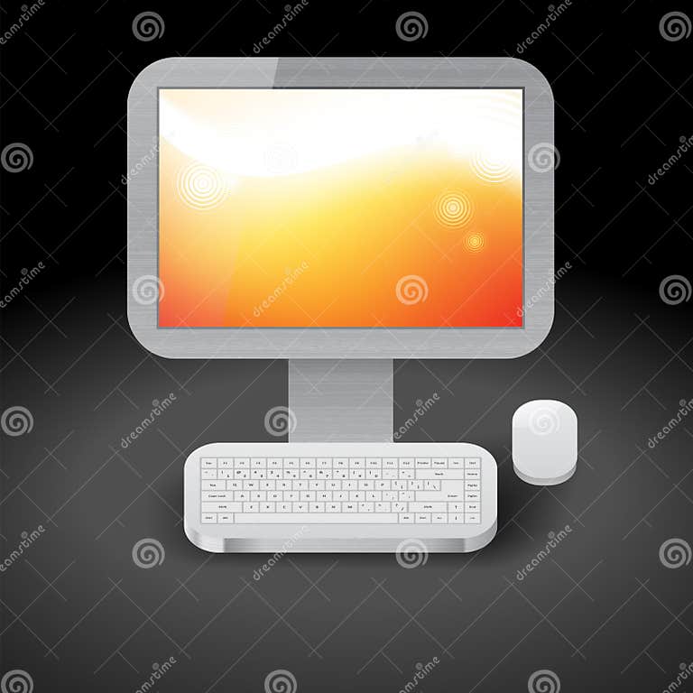 Icon for personal computer stock vector. Illustration of design - 27136476