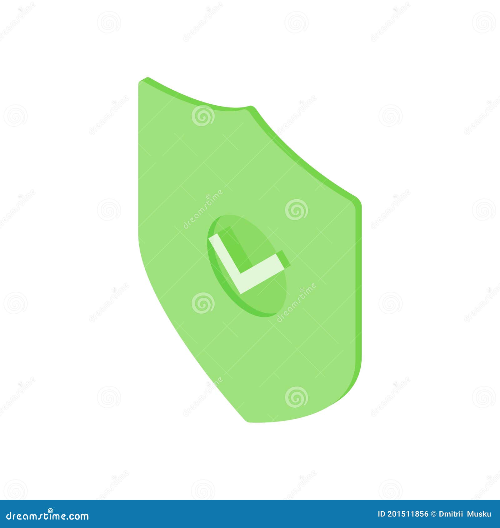 Icon of Personal Data Protection Green Shield Stock Vector ...