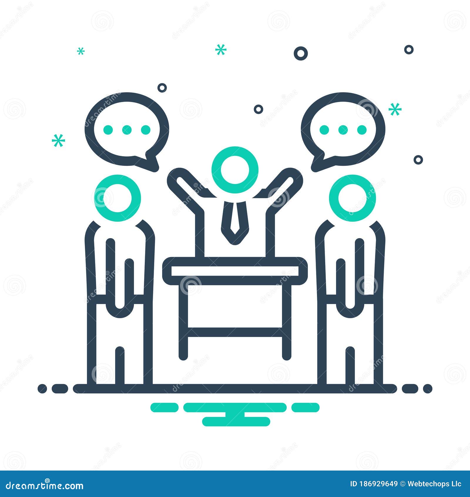 Mix Icon For Persuade, Coax And Commemorate Cartoon Vector ...