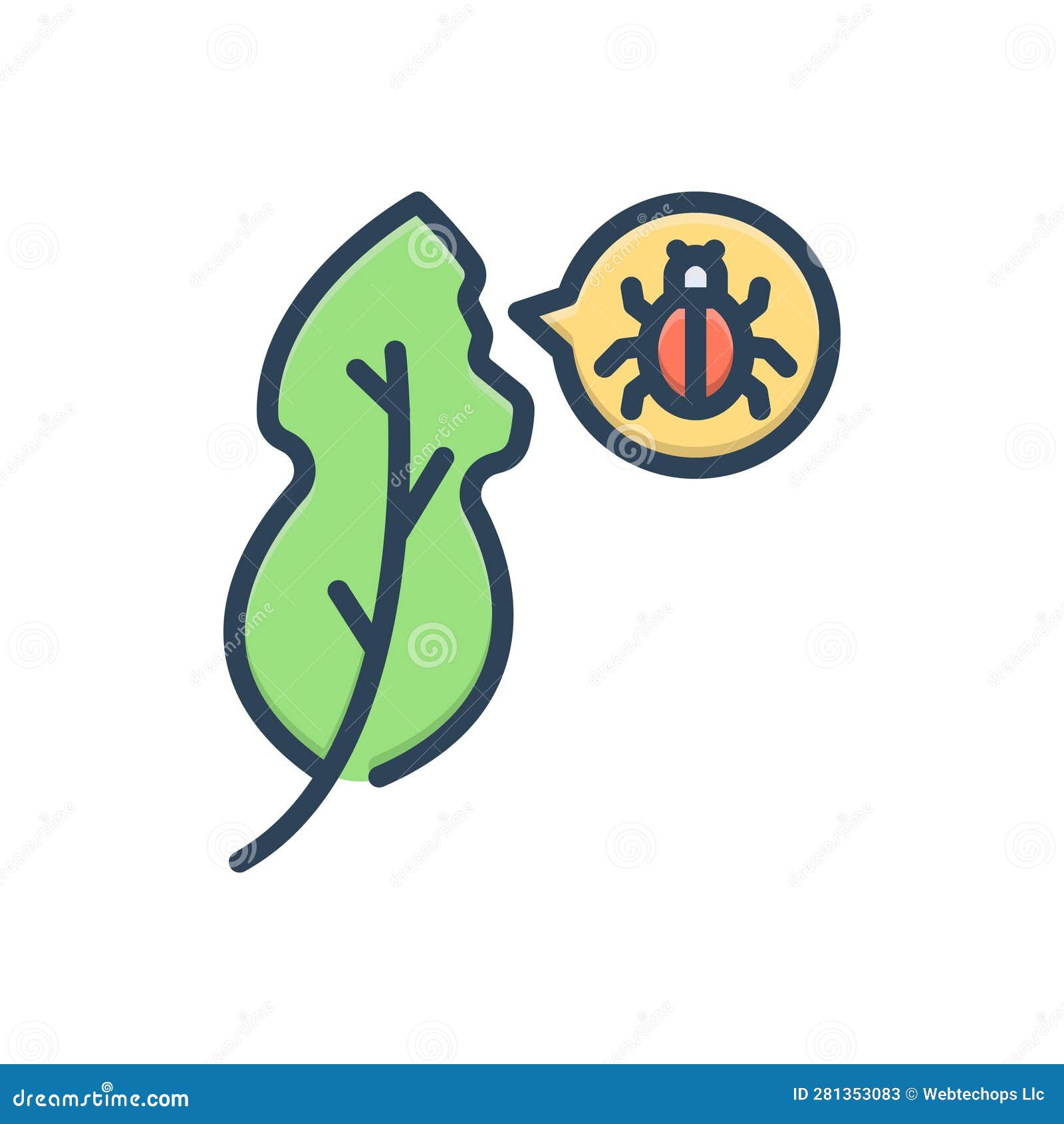 Plant Pests. Plant Infested With Spider Mites. Tetranychidae. Vector ...