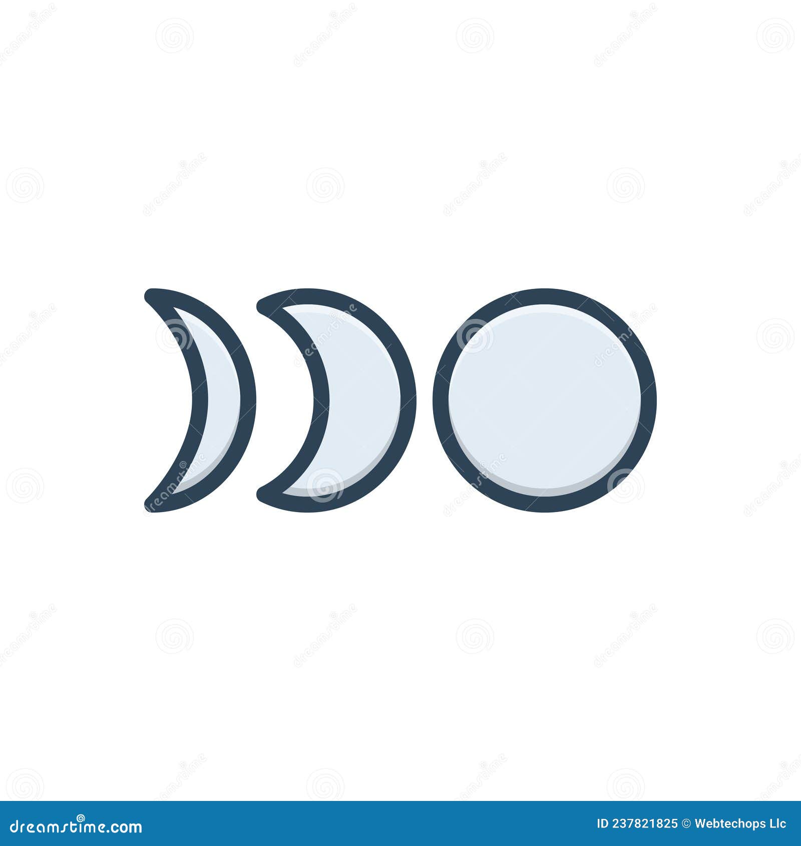 Color Illustration Icon for Phase, Shape and Astrology Stock ...