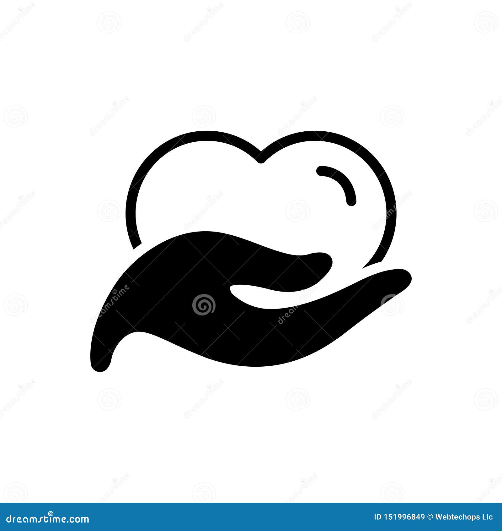 Black Solid Icon for Philanthropy, Benevolence and Charitableness Stock ...