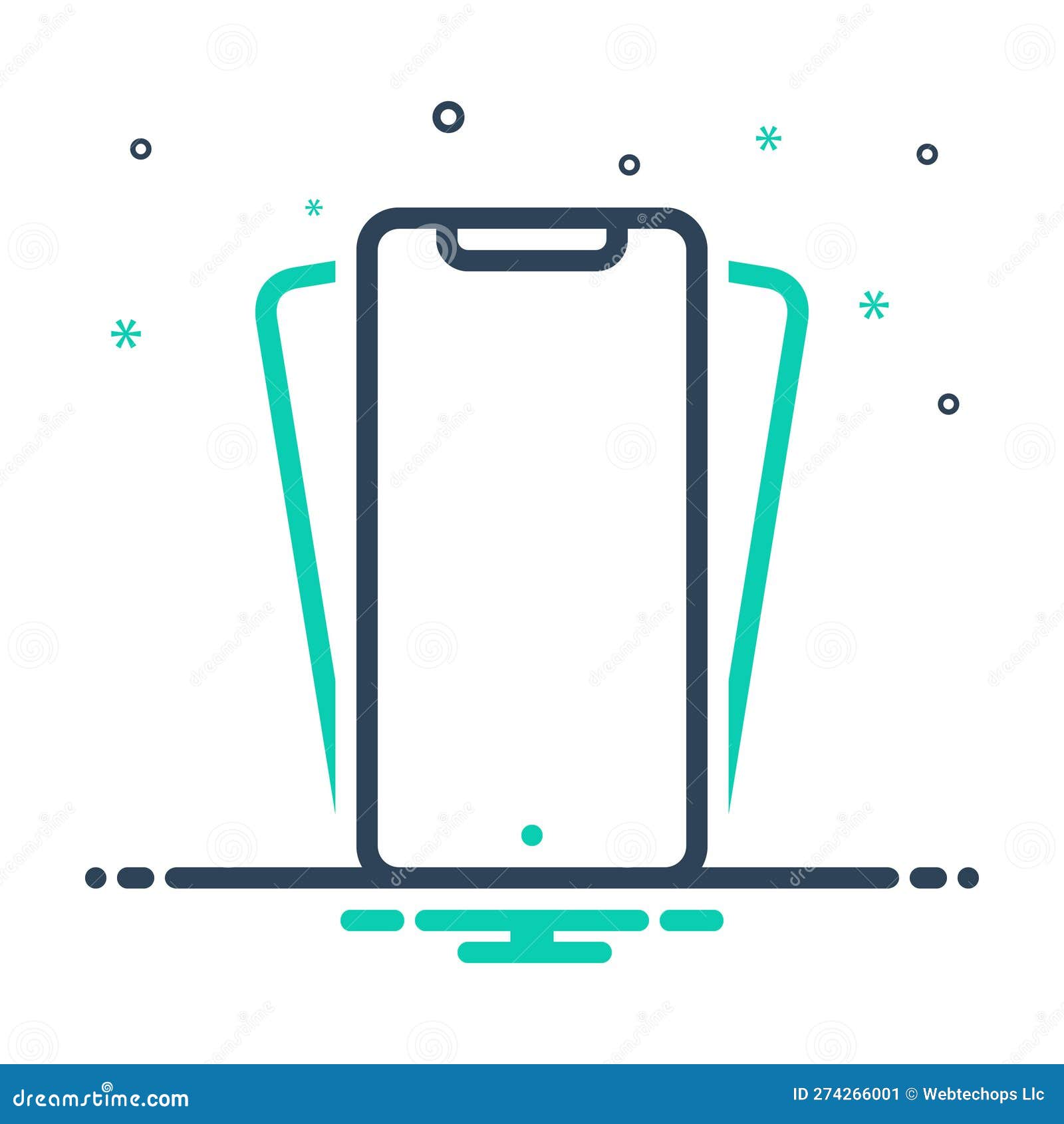 Mix Icon for Phone, Screen and Touchscreen Stock Illustration ...