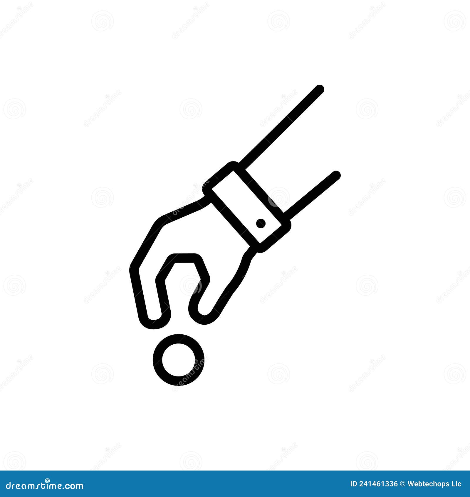 Black Line Icon for Picking, Collecting and Ball Stock Vector ...