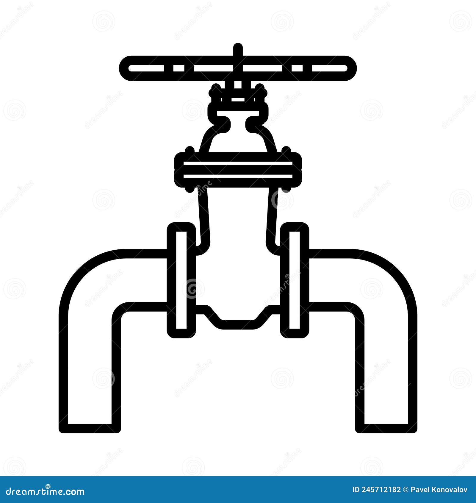 Icon of Pipe with Valve stock vector. Illustration of industrial ... Icon of Pipe with Valve stock vector. Illustration of industrial ...