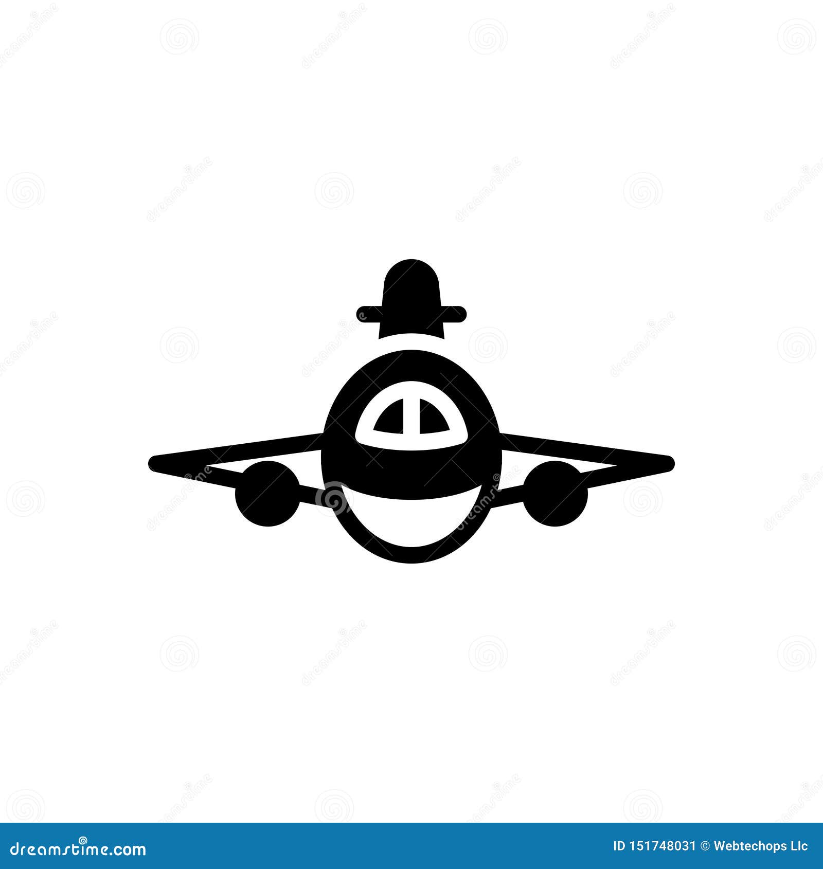Black Solid Icon for Plan, Aeroplane and Flying Stock Vector ...