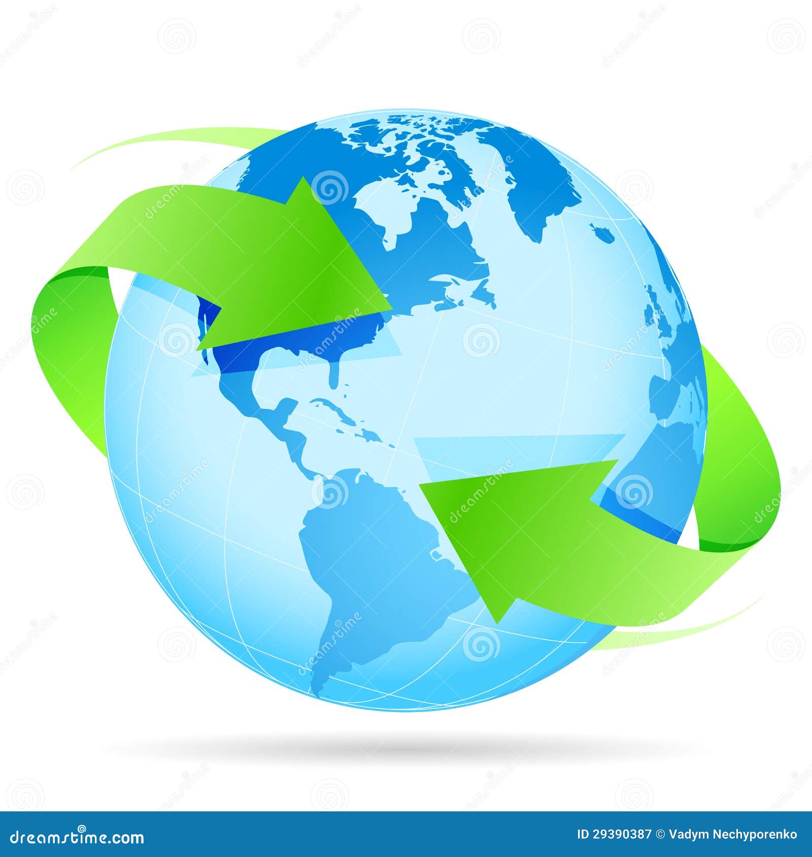 The Earth With Arrow Stock Photography | CartoonDealer.com #24246824
