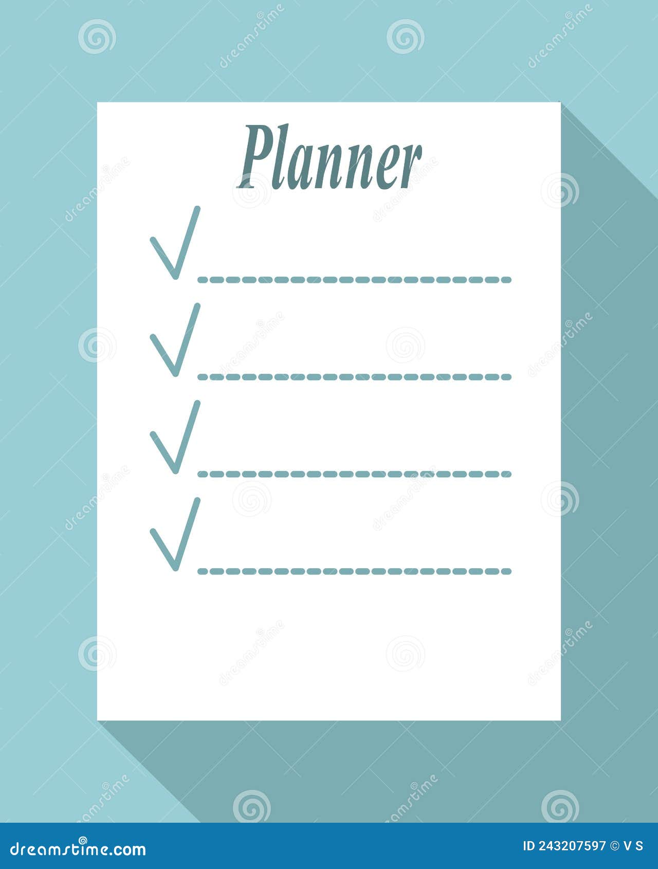 Planner Sheet Vector. Printable Vertical Notebook Page | CartoonDealer ...