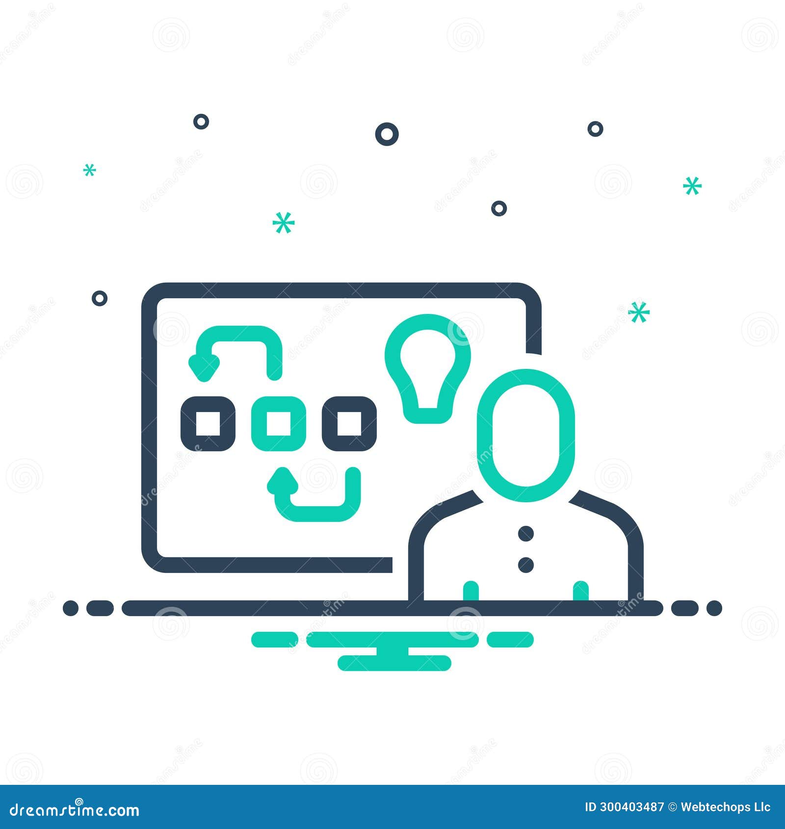 Mix Icon for Planning, Organize and Workflow Stock Vector ...