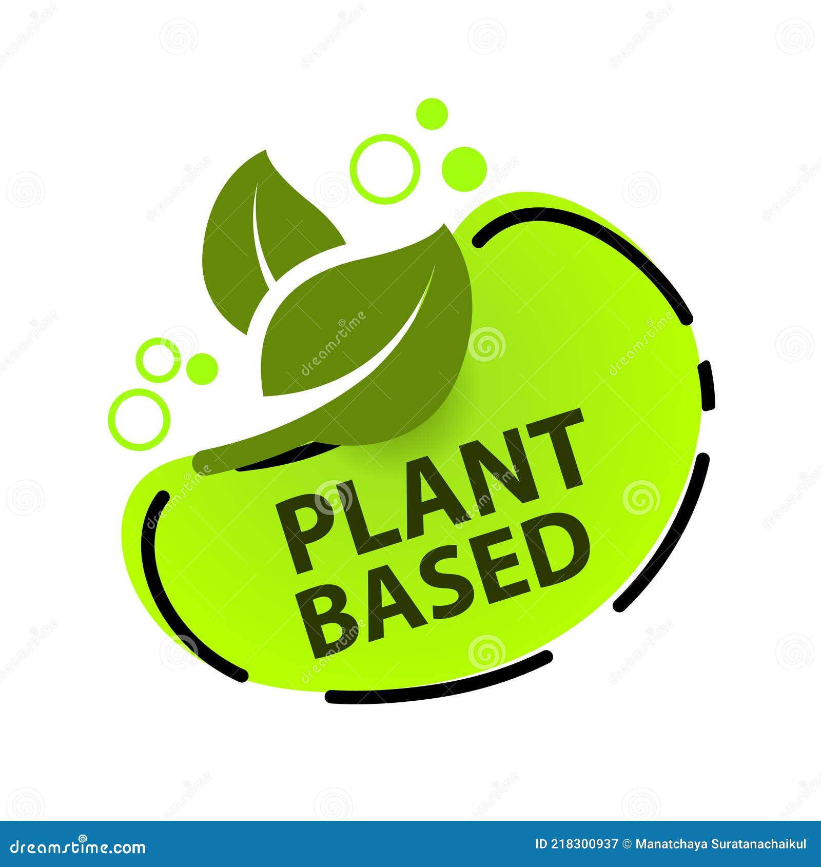 Plant Based Icon Isolated on White Background Stock Vector ...