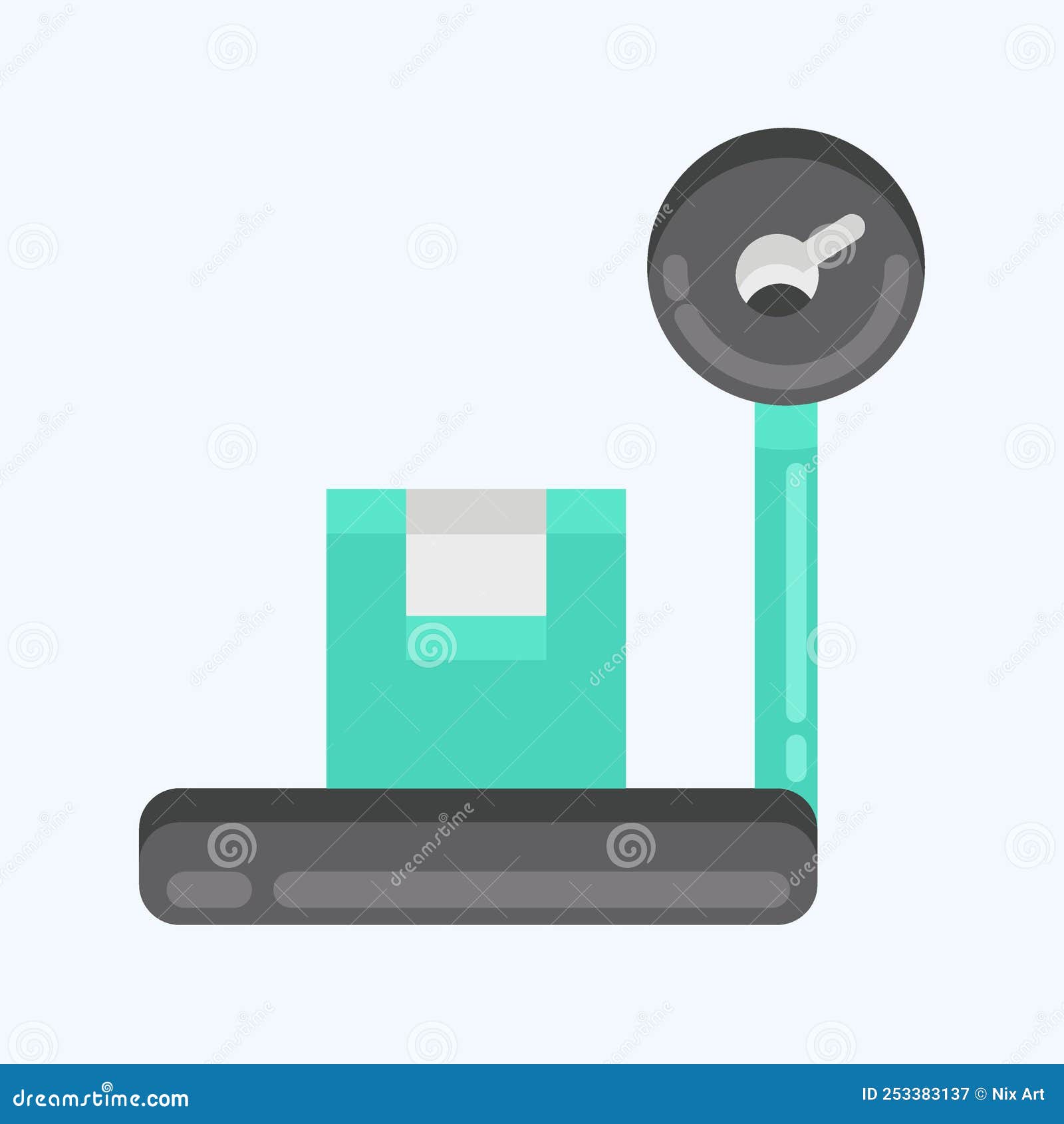 Icon Platform Scale. Suitable for Education Symbol. Flat Style. Simple ...