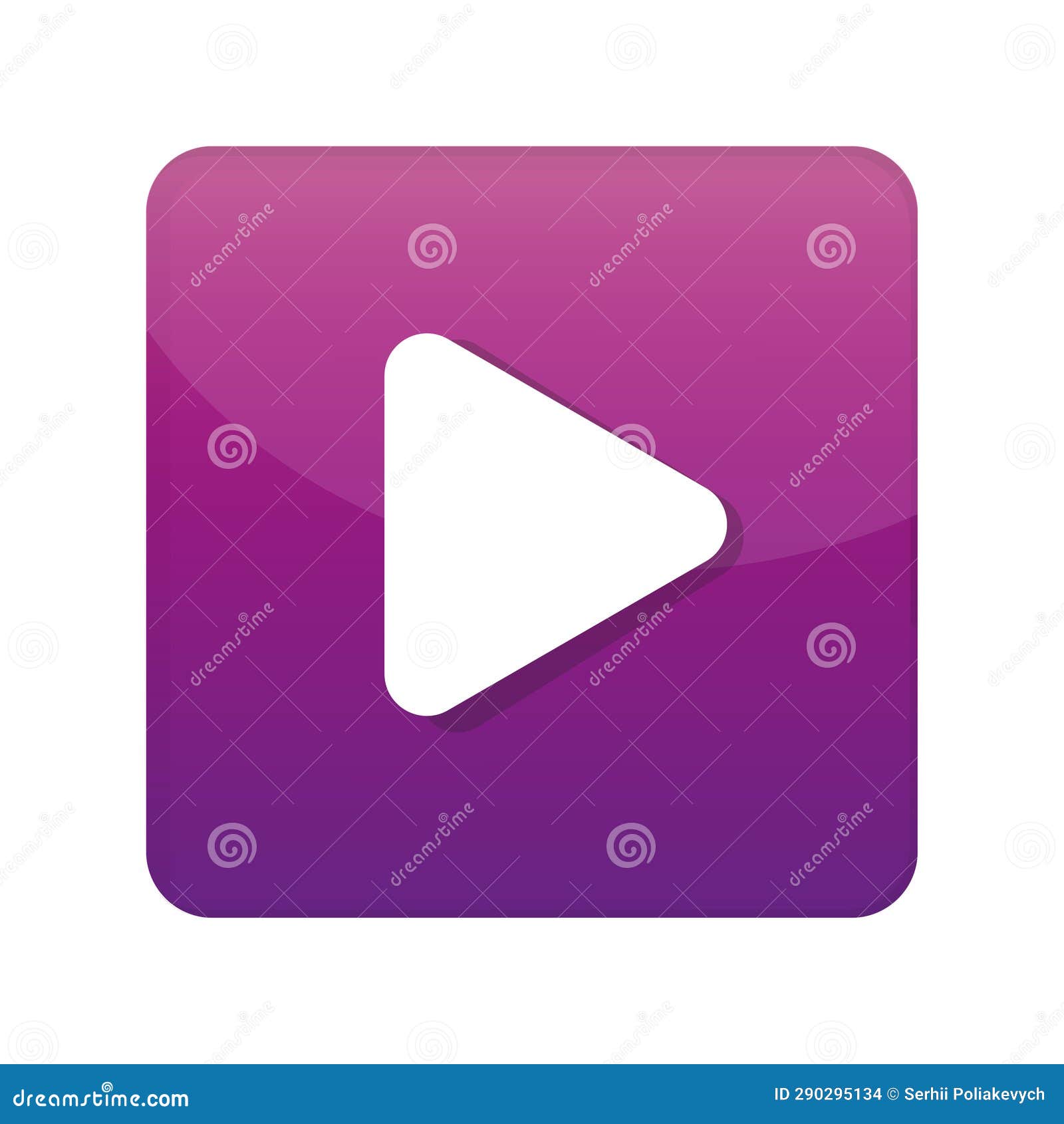 Icon of Play Button. Vector Illustration. EPS 10 Stock Illustration ...