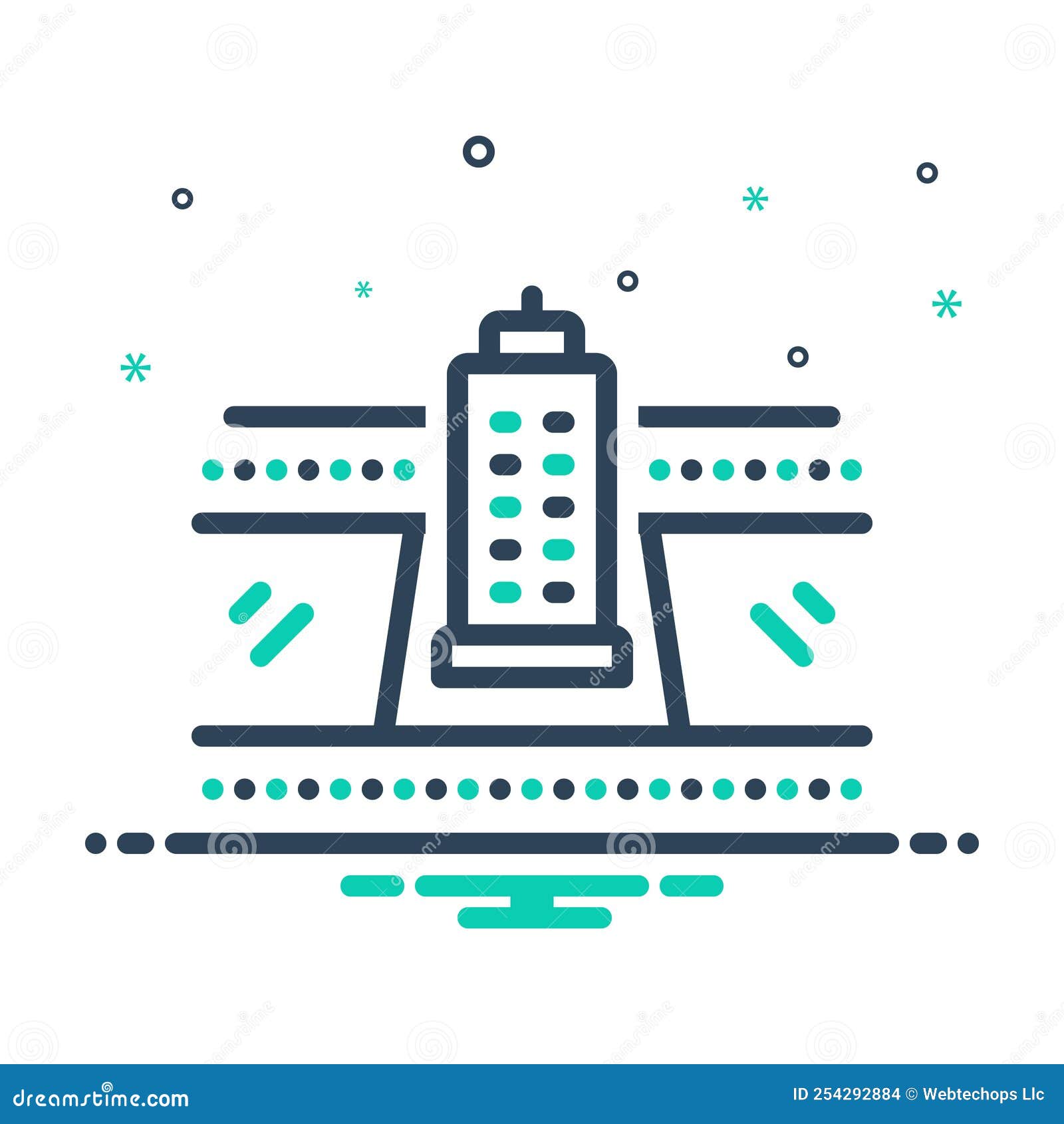 Mix Icon for Plots, Land and Estate Stock Illustration - Illustration ...