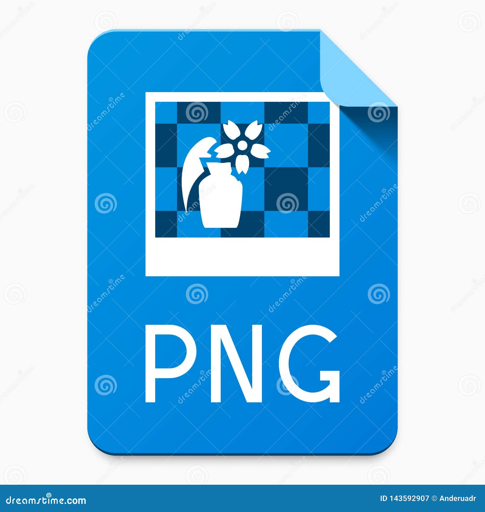 PNG Flat Style File Type Pictogram Stock Vector - Illustration of ...