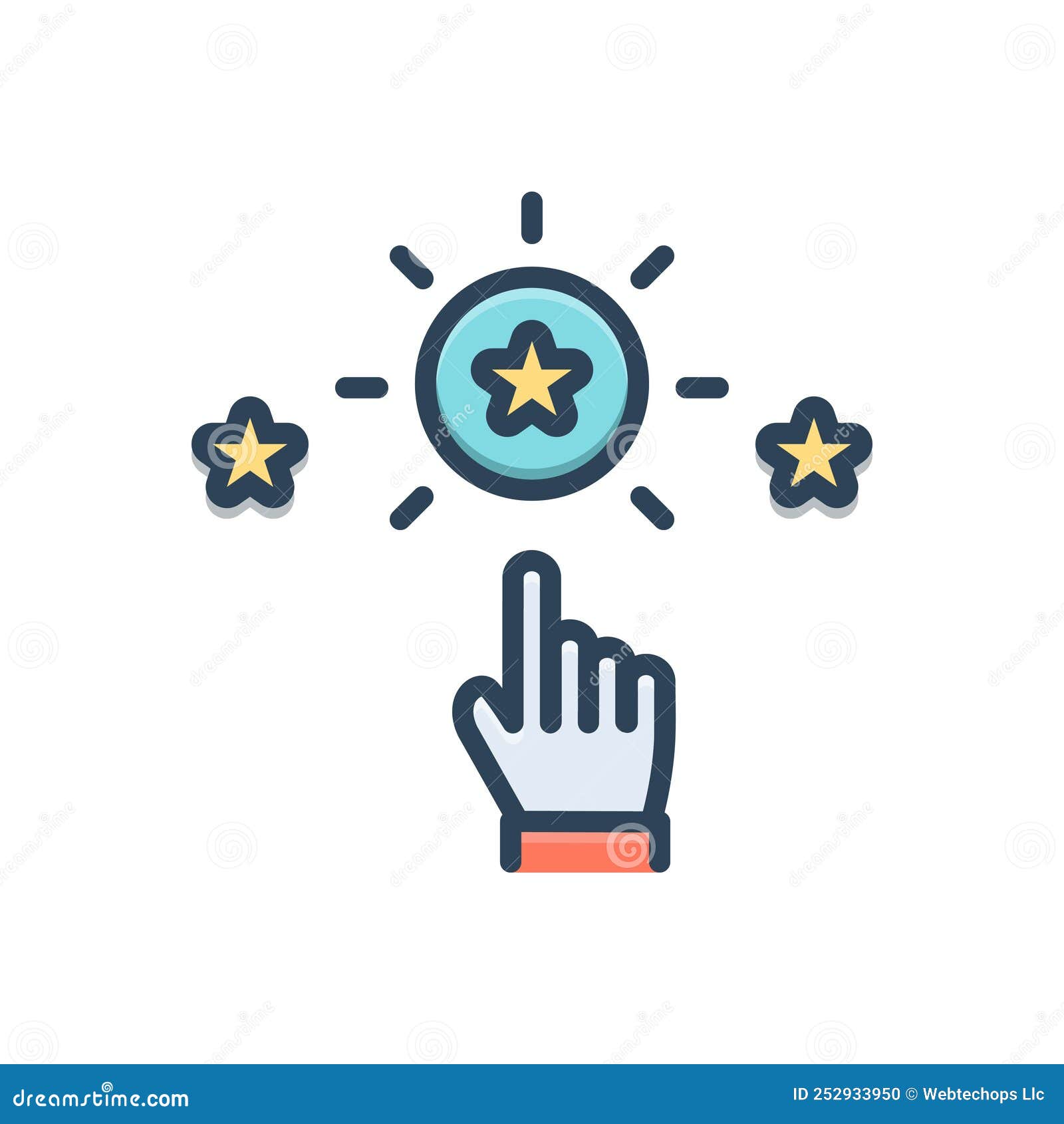 Color Illustration Icon for Points, Spot and Center Stock Vector ...