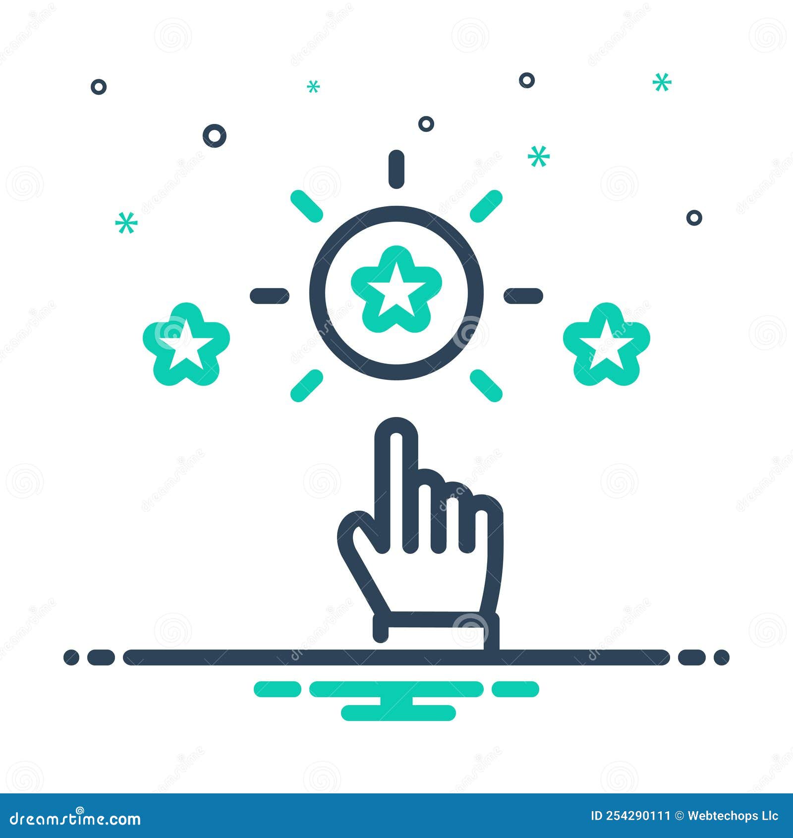 Mix Icon for Points, Spot and Center Stock Vector - Illustration of ...