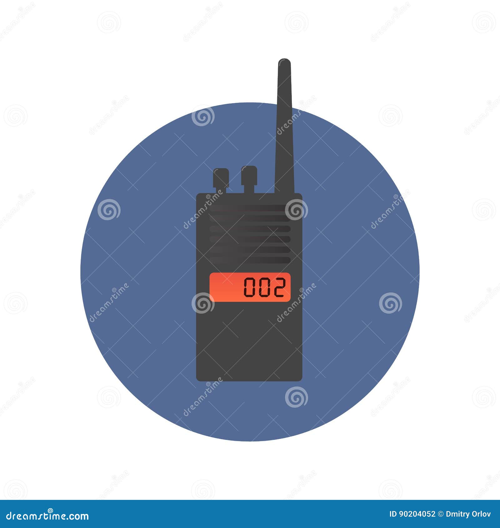 Icon of Police radio. stock illustration. Illustration of long - 90204052