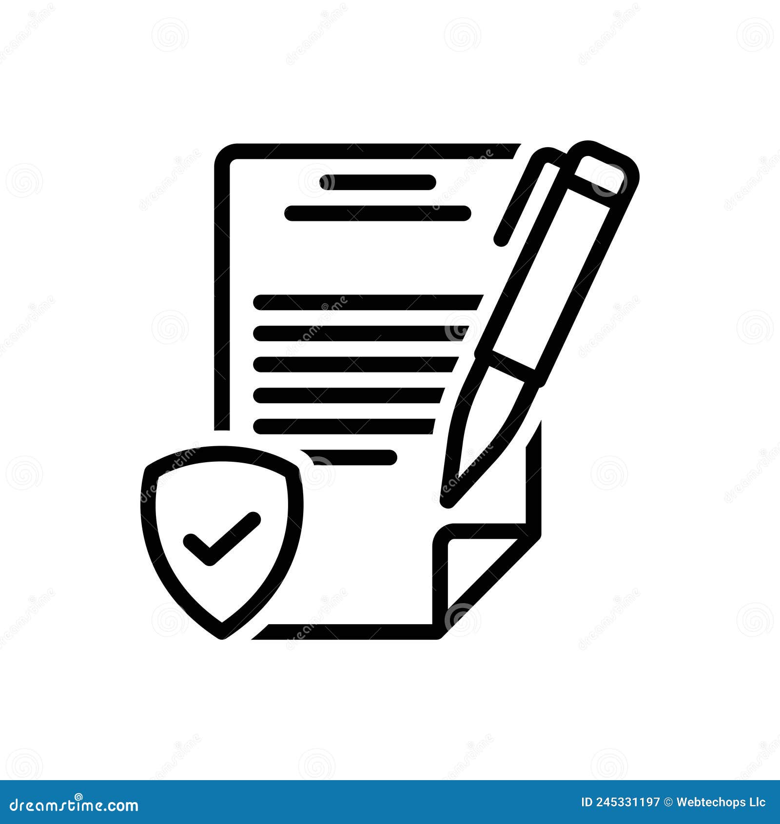 Policy And Guideline Line Icons Collection. Framework, Parameters ...