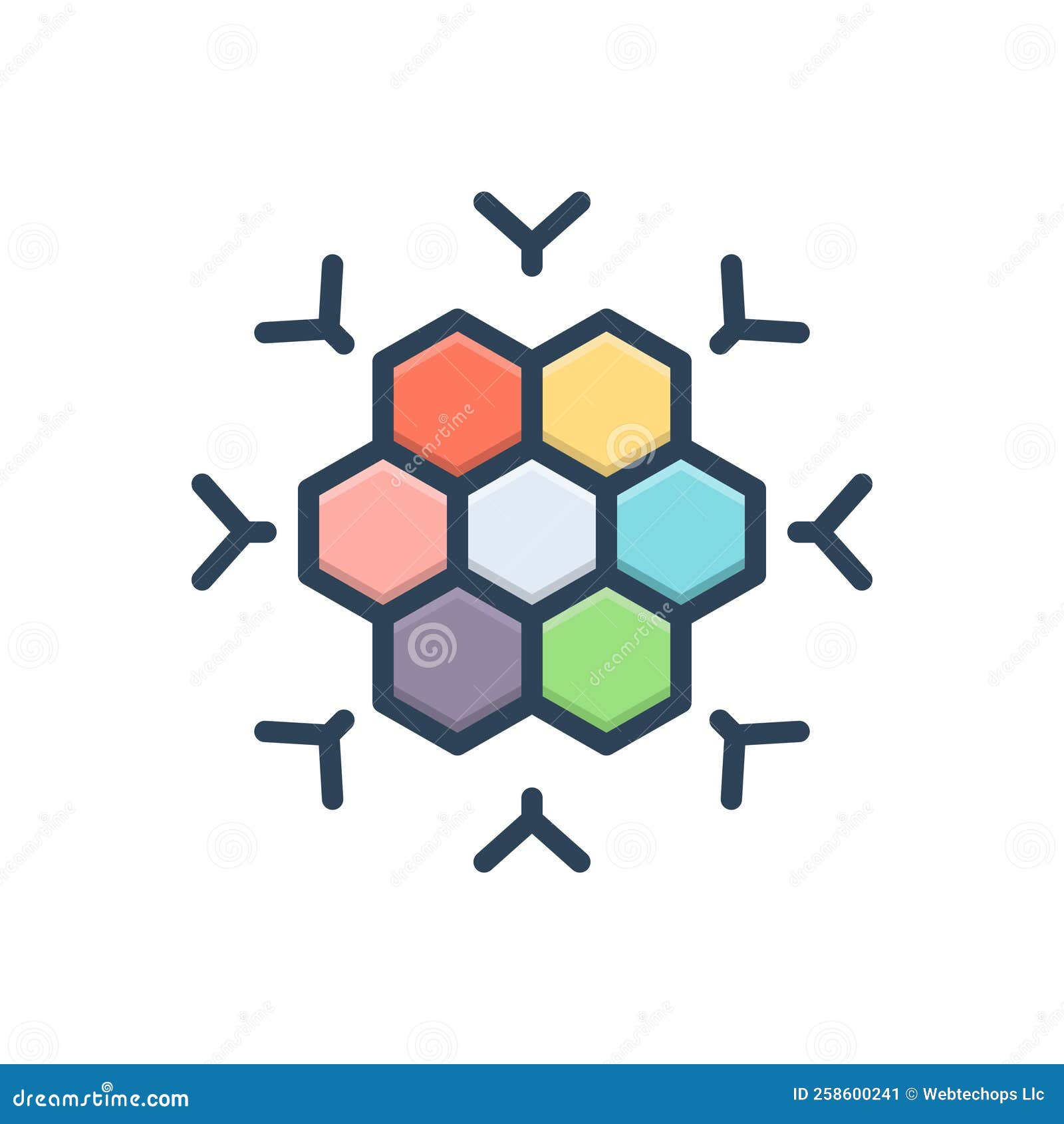 Color Illustration Icon for Polyester, Fiber and Fabric Stock Vector ...