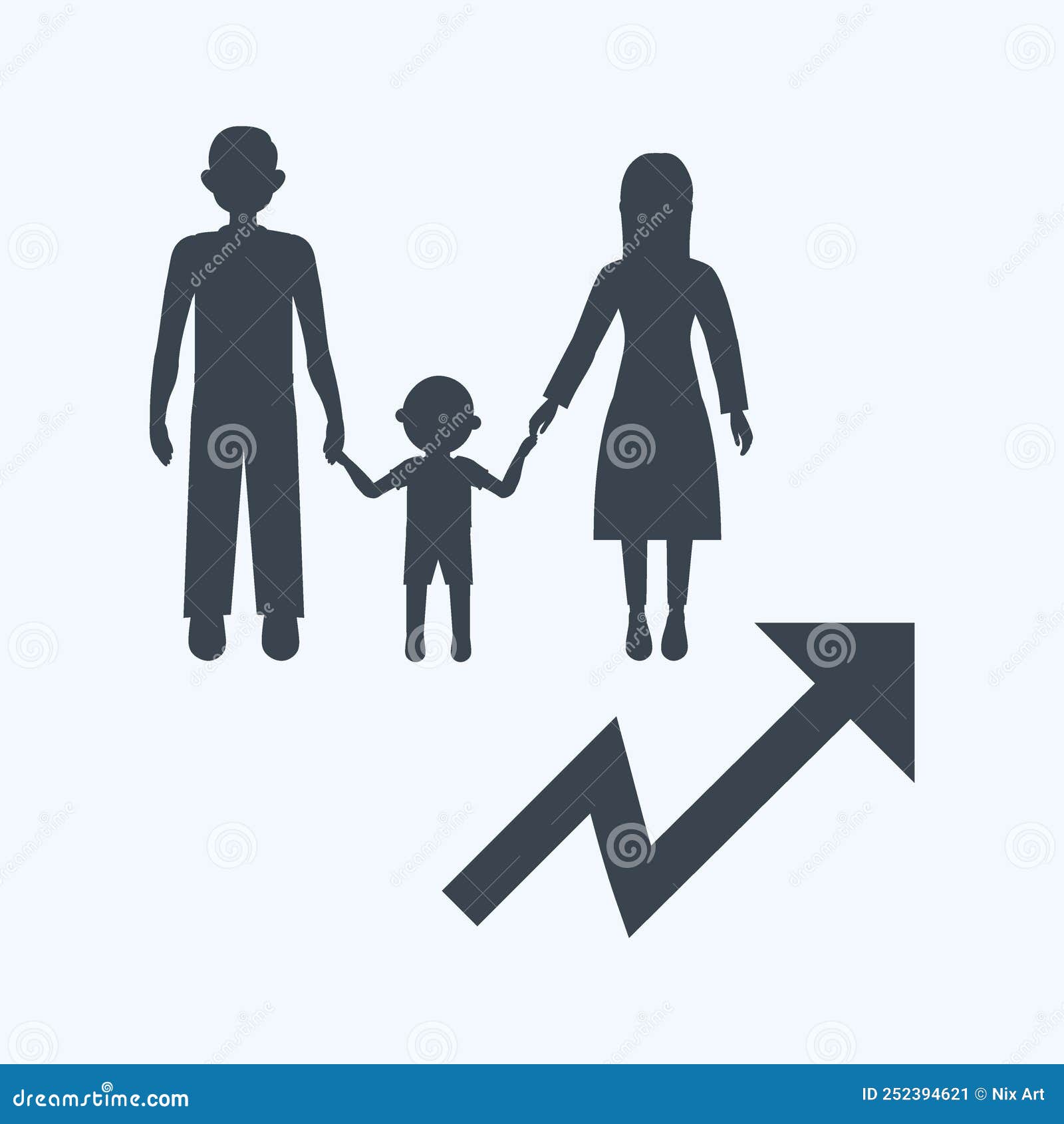 Icon Population Growth. Suitable for Community Symbol. Glyph Style ...