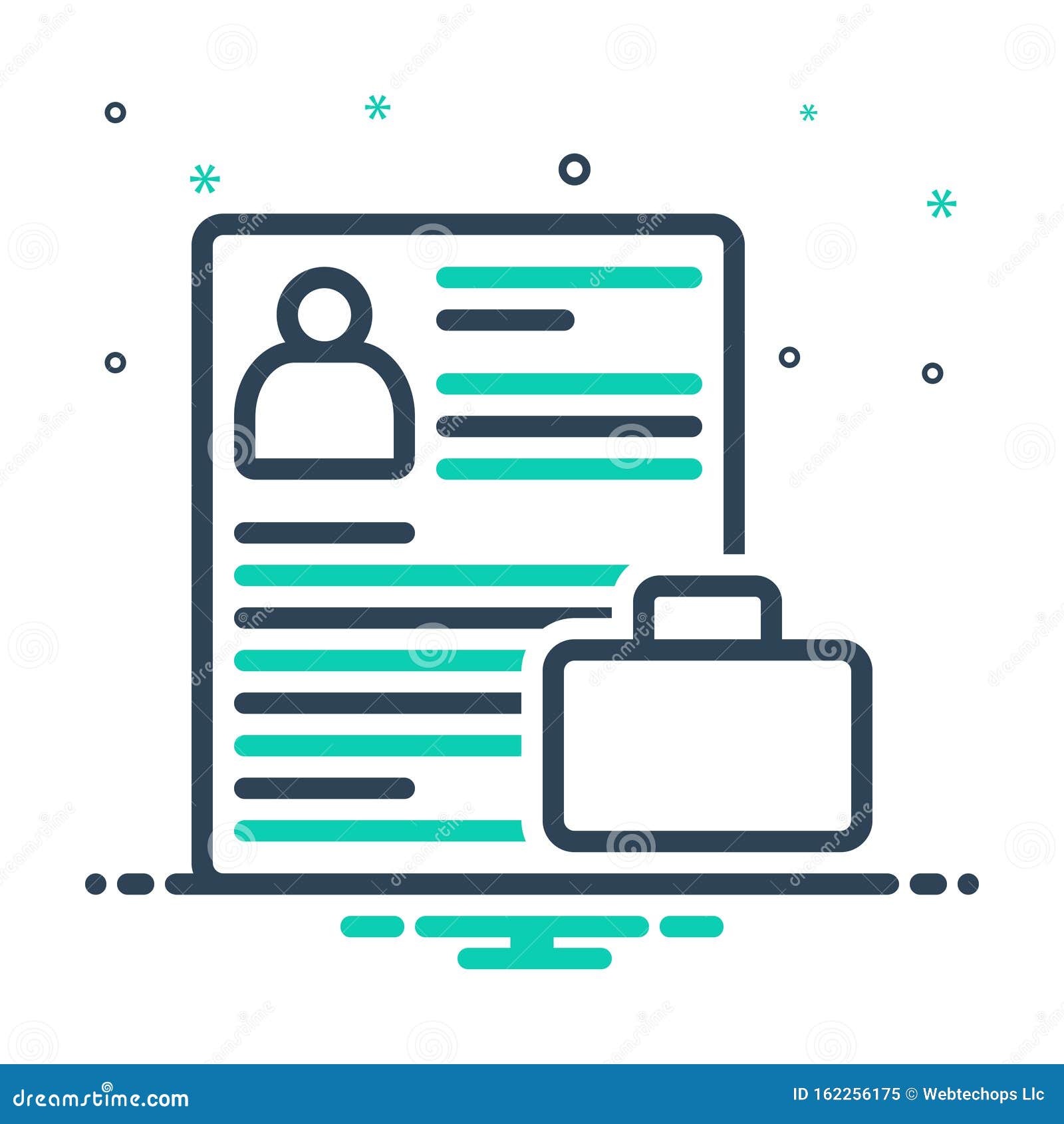 Portfolio Resume Infographics Profile Present Template Modern Design ...