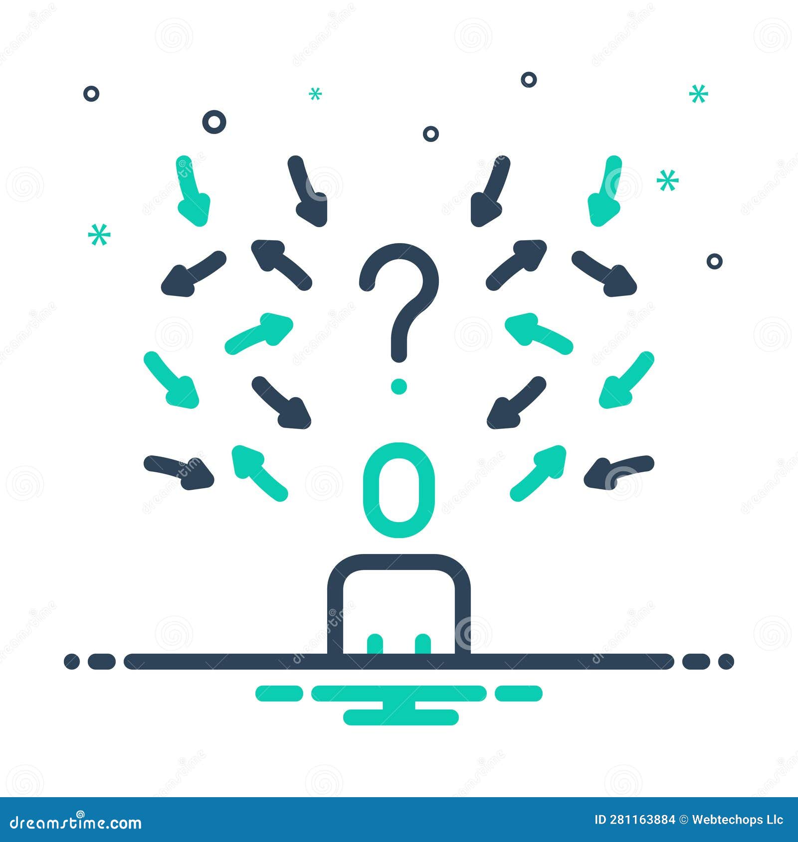 Mix Icon for Possibilities, Probability and Likelihood Stock Vector ...