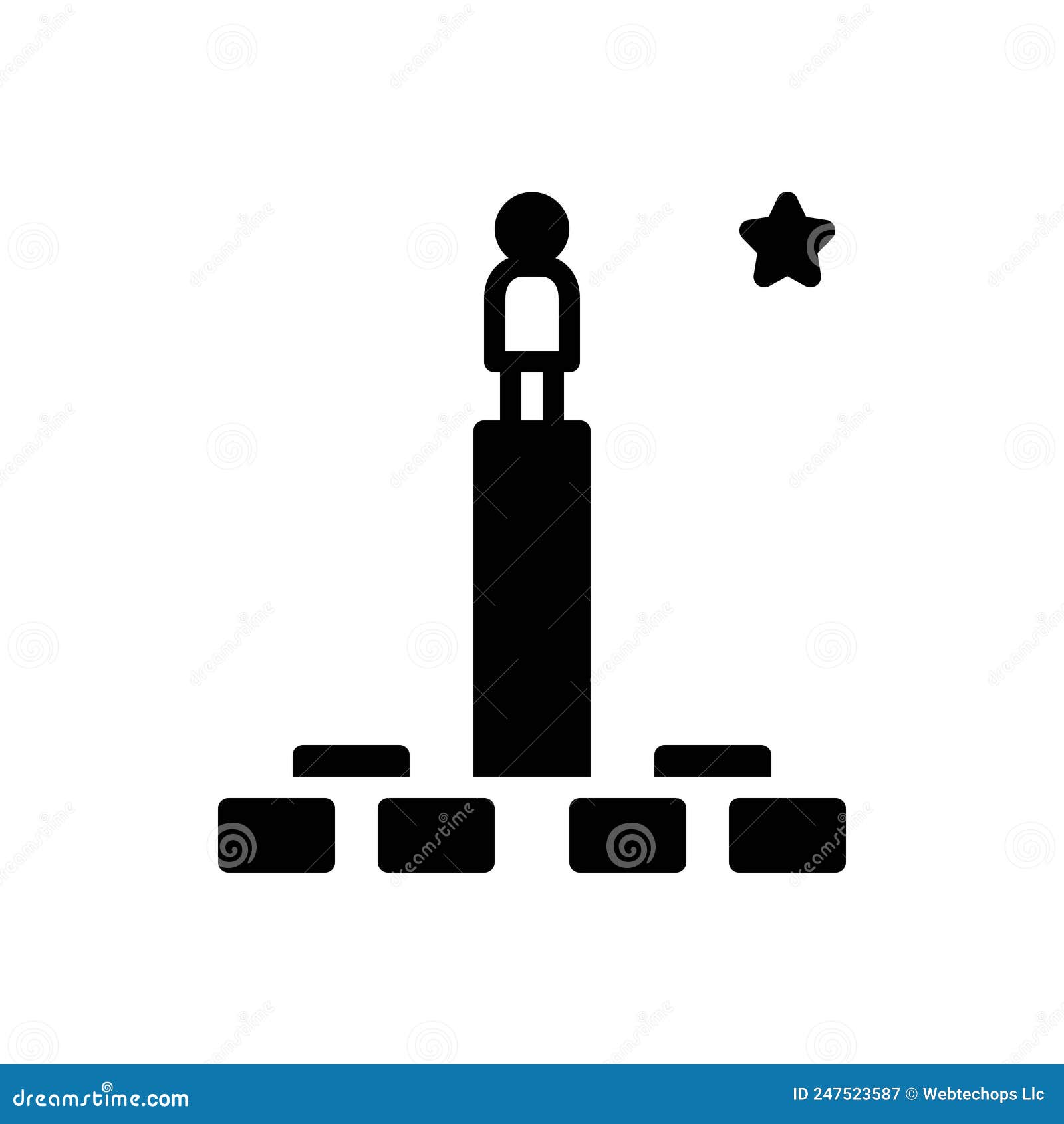 Black Solid Icon for Possibility, Likelihood and Prospect Stock Vector ...
