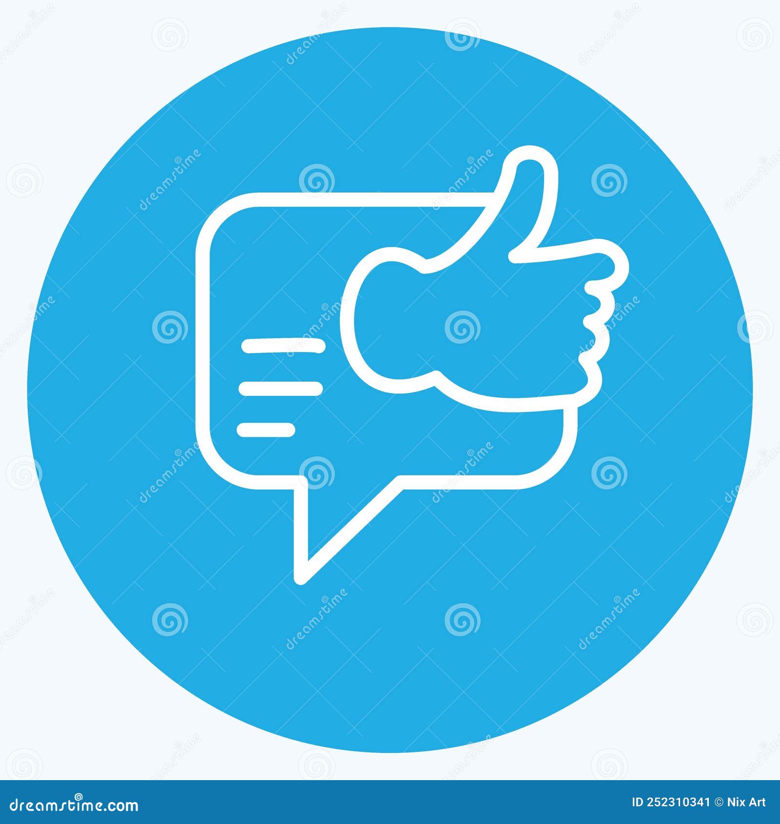 Icon Possitive Feedback. Suitable for Feedback Symbol. Blue Eyes Style ...