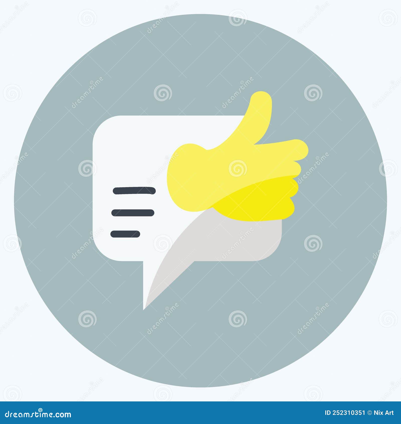 Icon Possitive Feedback. Suitable for Feedback Symbol. Flat Style ...