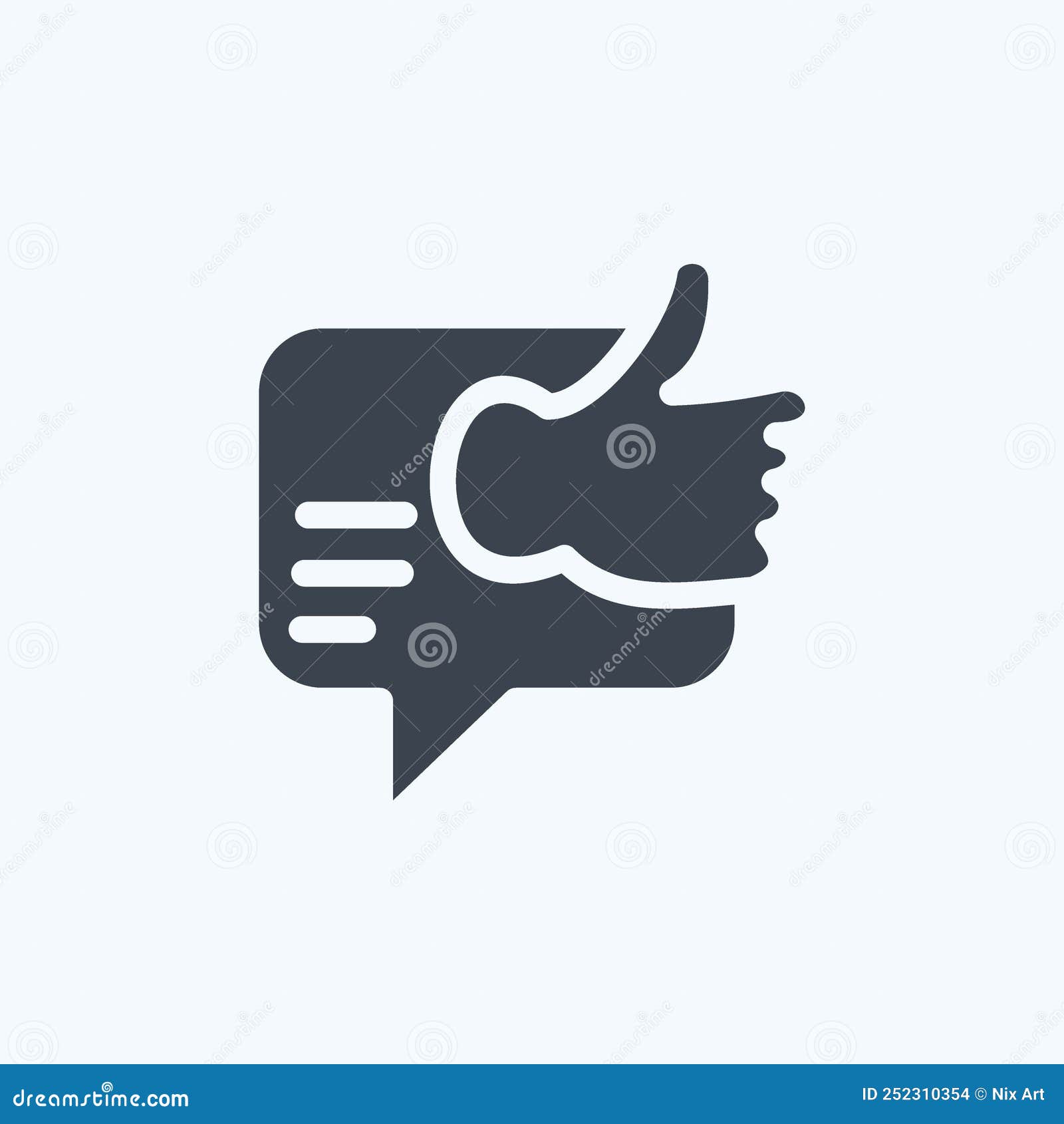 Icon Possitive Feedback. Suitable for Feedback Symbol. Glyph Style ...