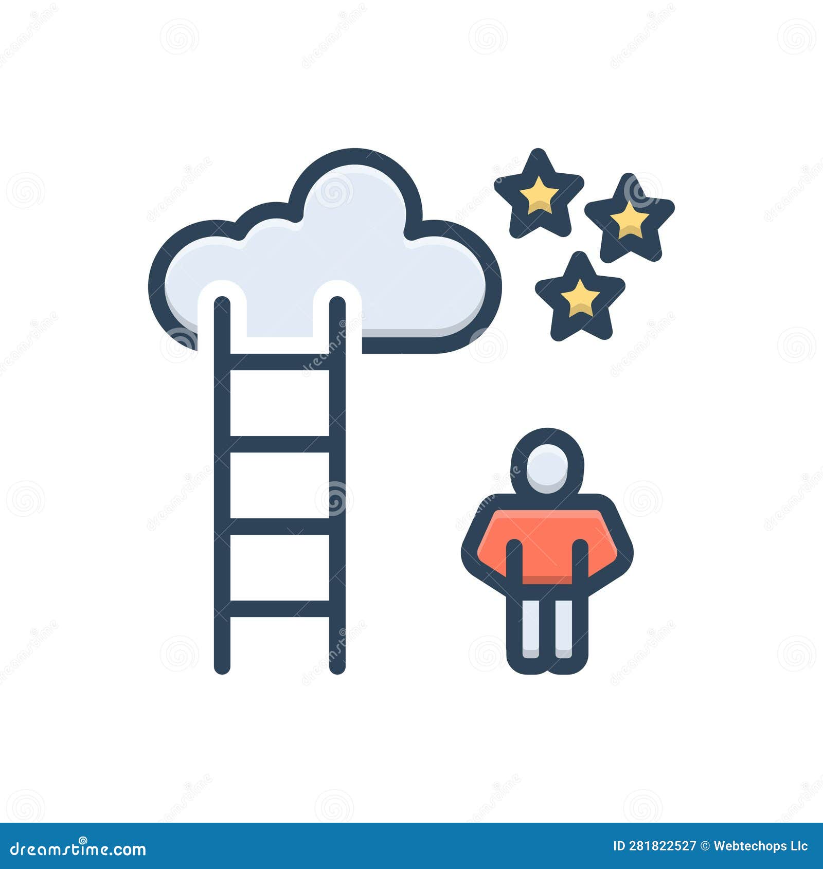 Color Illustration Icon for Potential, Probable and Aim Stock Vector ...