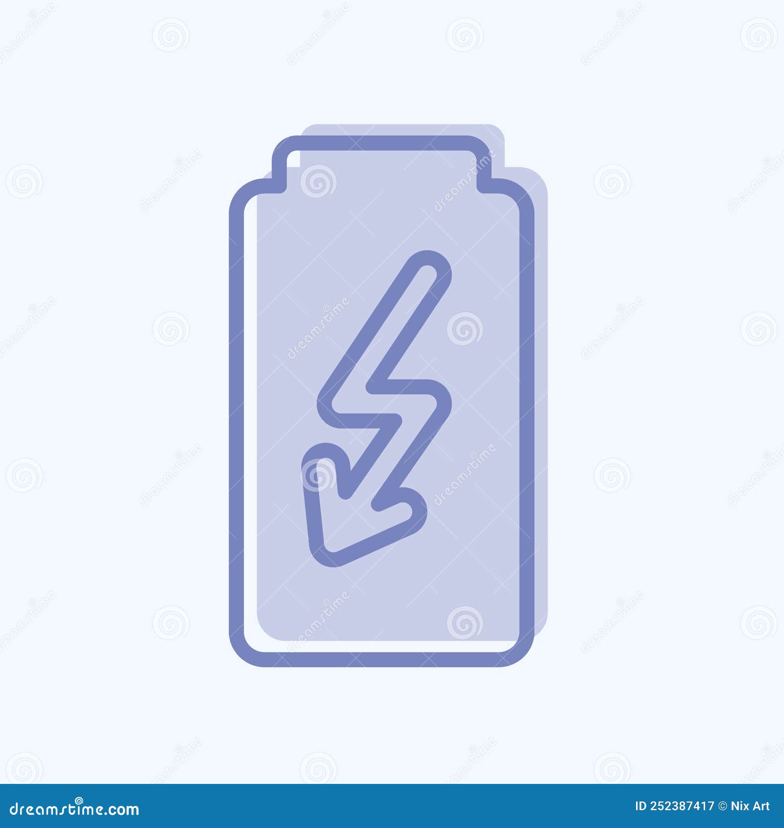 Icon Power Saving. Suitable for Mobile Apps Symbol. Two Tone Style ...
