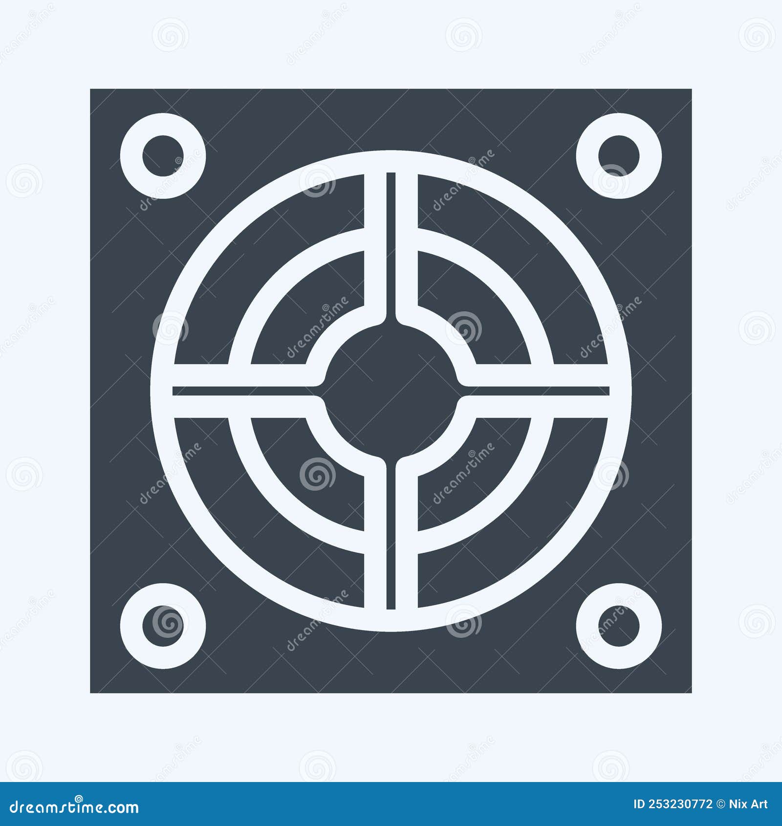 Icon Power Supply. Suitable for Computer Components Symbol. Glyph Style ...