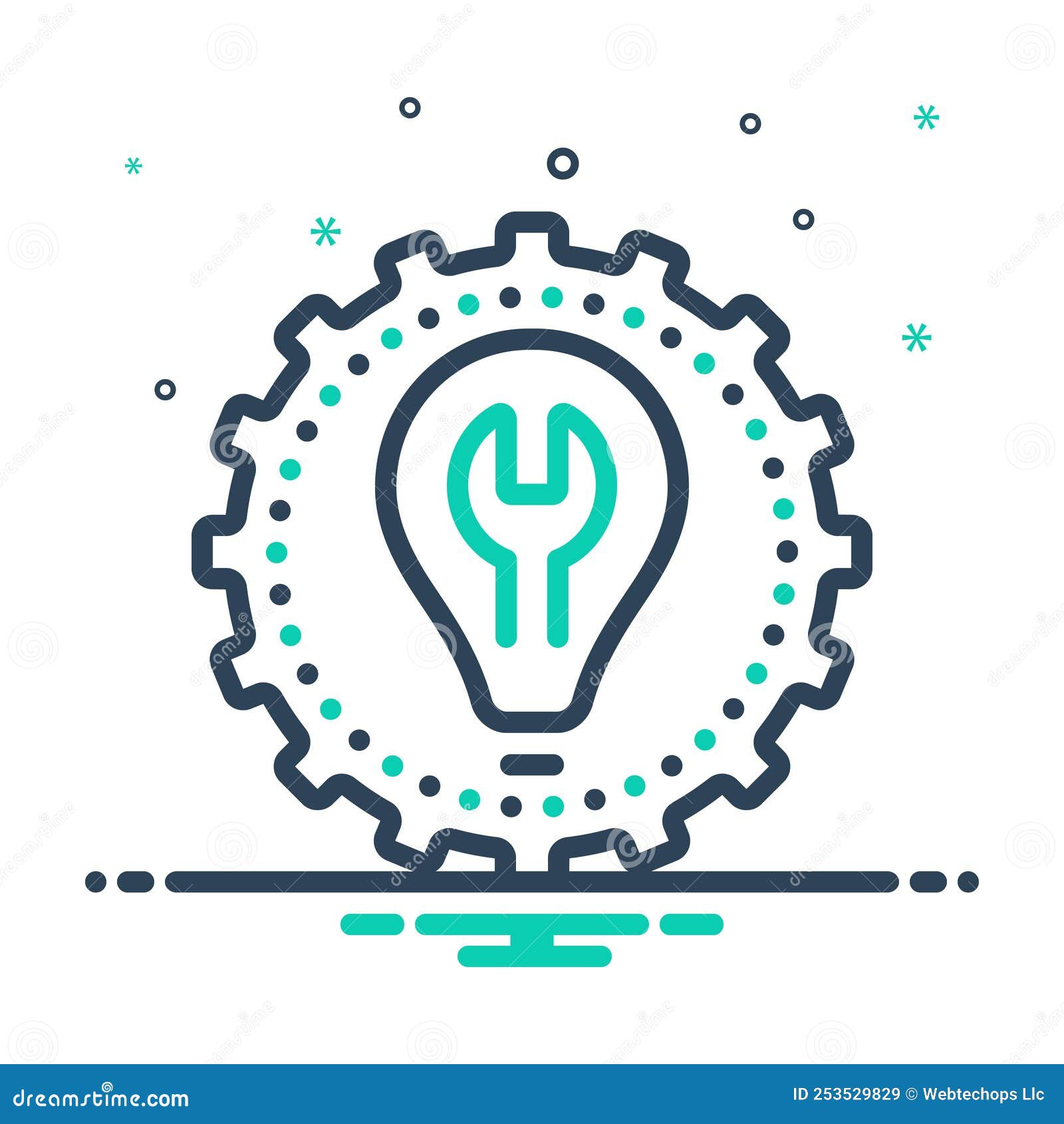 Mix Icon for Practical, Functional and Theory Stock Vector ...