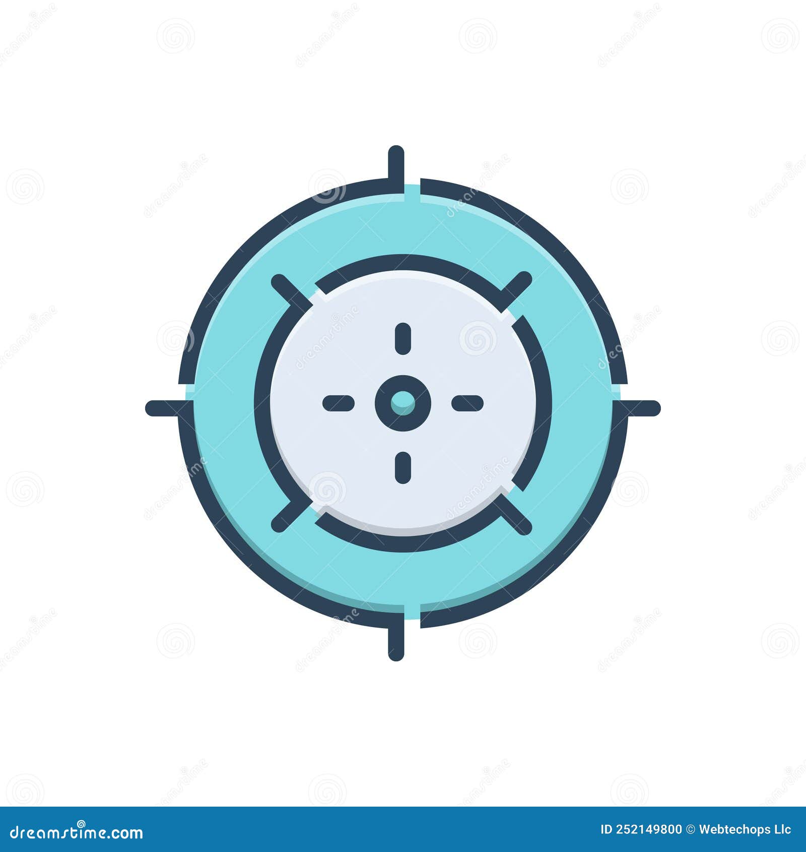 Color Illustration Icon for Precision, Rigor and Accuracy Stock Vector ...