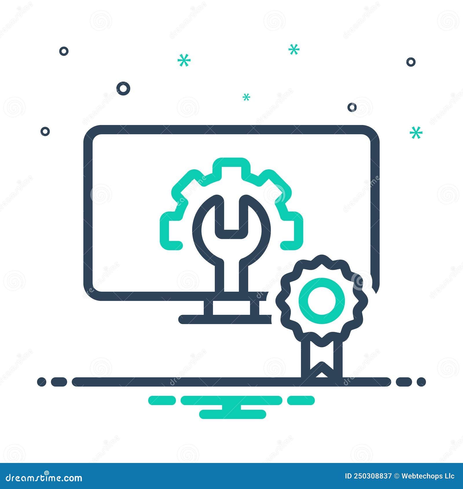 Mix Icon for Preference, Choice and Likes Stock Illustration ...