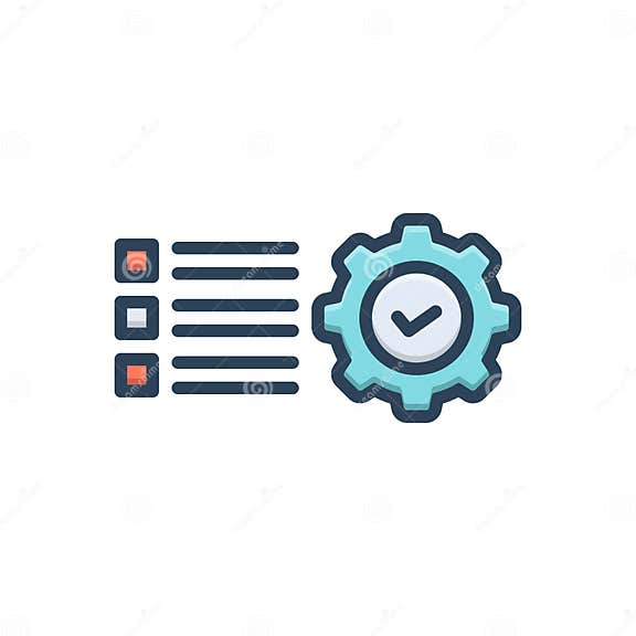 Color Illustration Icon for Preference, Choice and Approval Stock ...