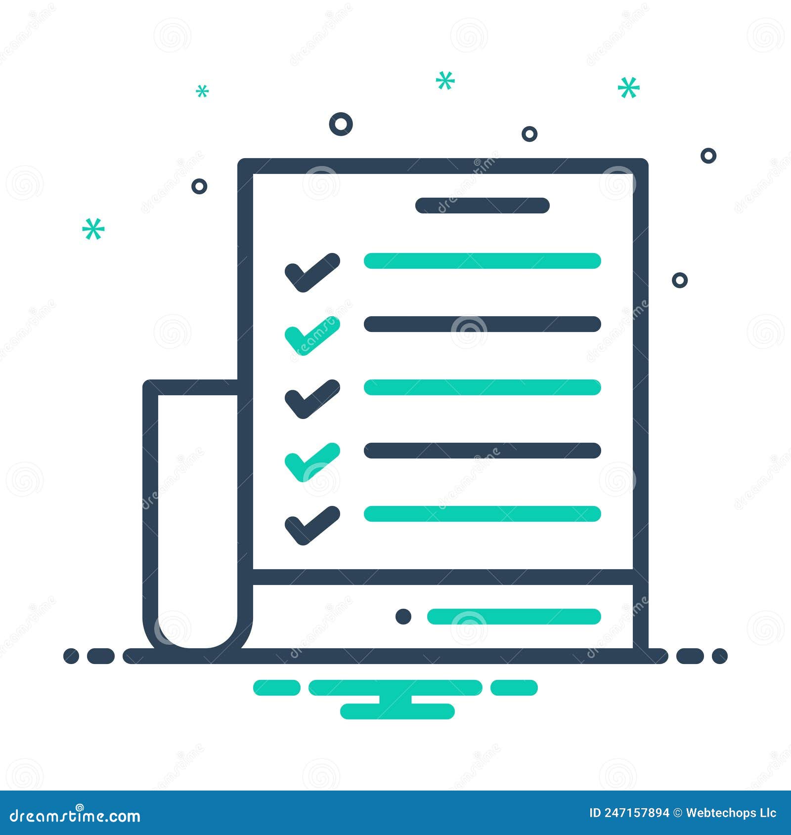 Mix Icon for Preparation, Disposition and Activity Stock Vector ...