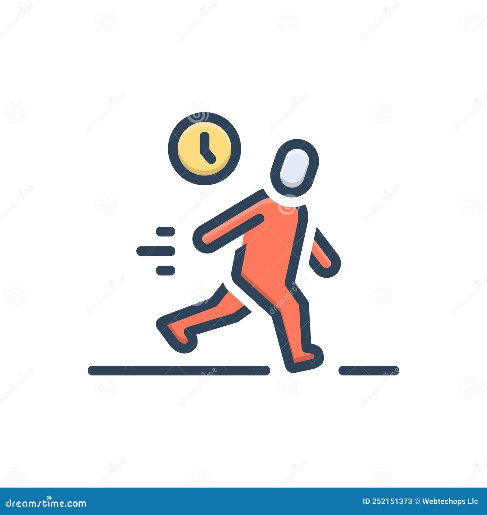 Color Illustration Icon for Presently, Now and Nowadays Stock Vector ...