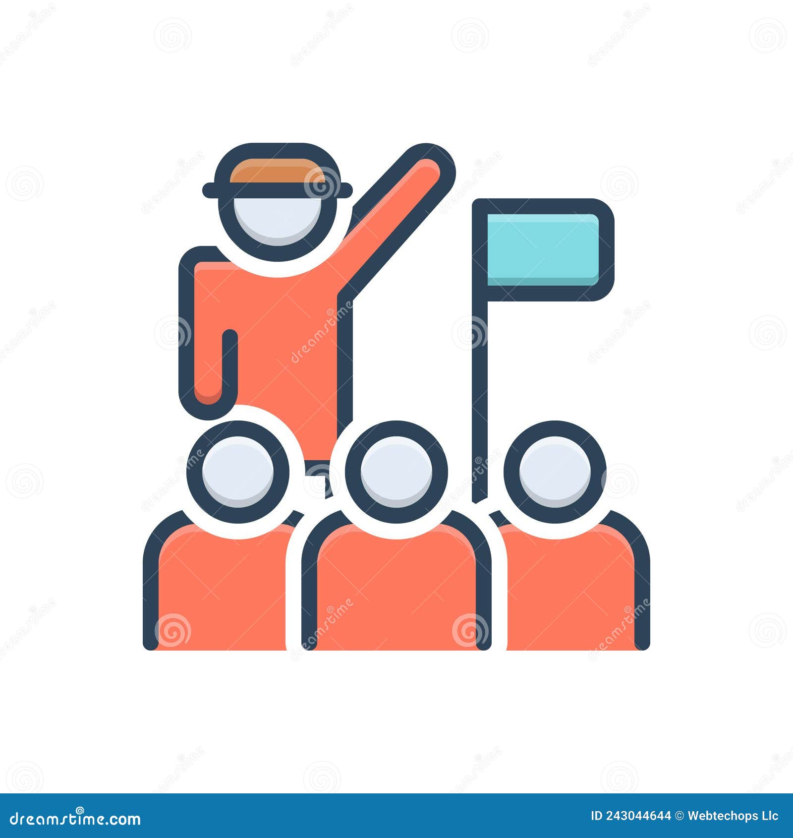 Color Illustration Icon for President, Chairman and Dean Stock ...