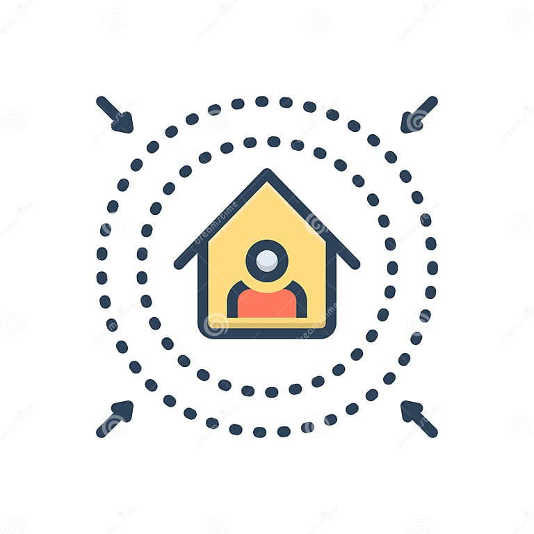 Color Illustration Icon for Prevent, Intercept and Inhibit Stock ...