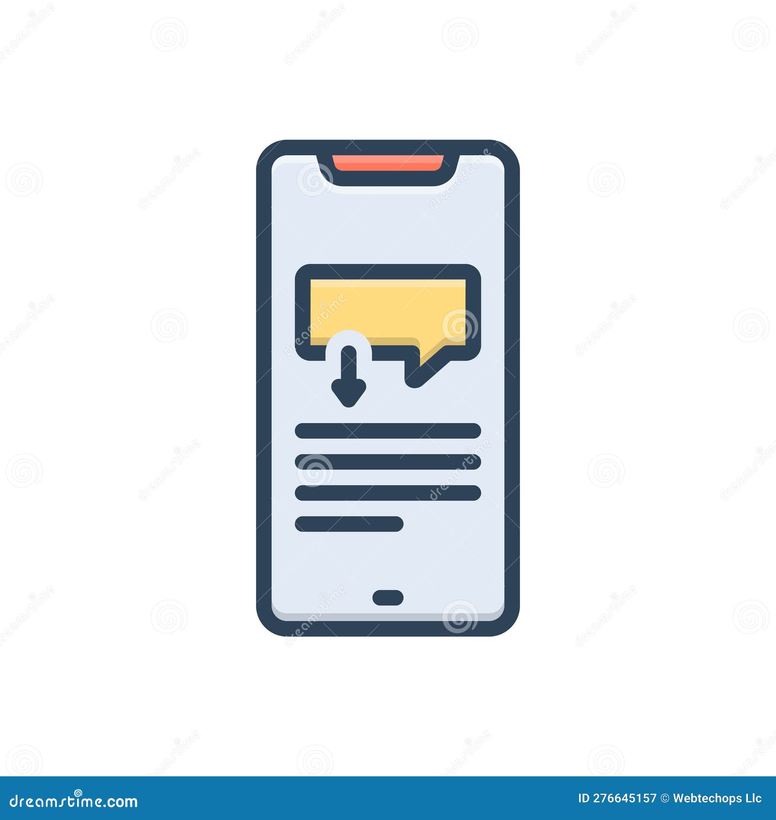 Color Illustration Icon for Previews, Intimation and Oversight Stock ...