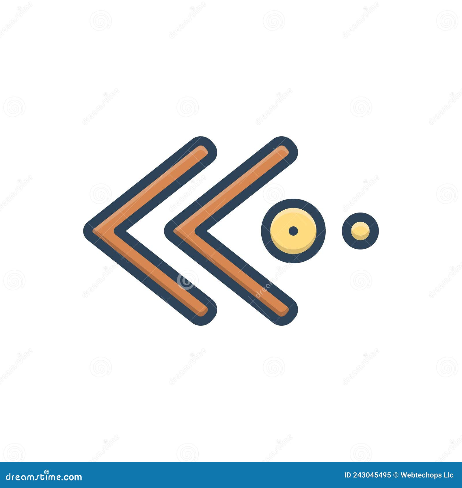 Color Illustration Icon for Previously, Already and Advance Stock ...